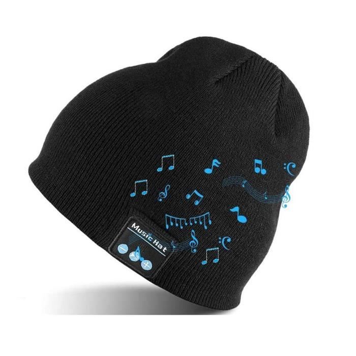 Bonnet Bluetooth, Music Bonnet Bluetooth 5.0 avec écouteurs Stéréo sans ...