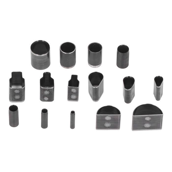 ZJCHAO coupe-poinçon en acier allié 15 pièces ensemble de poinçons ...
