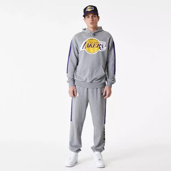 Sweat à Capuche NBA Los Angeles Lakers New Era Color Block Oversize ...