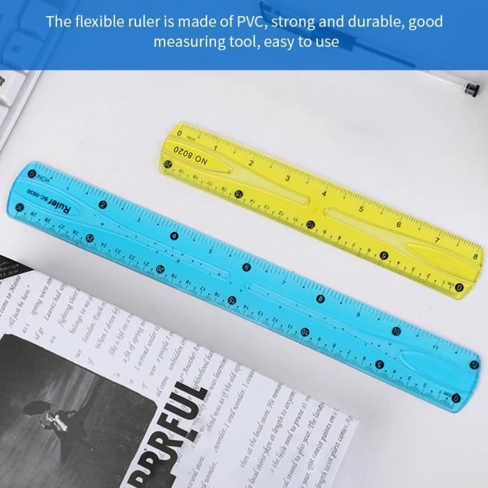Lot De 6 Règles Flexibles - 30 Cm - Règle 20 Cm - 15 Cm - Fournitures ...