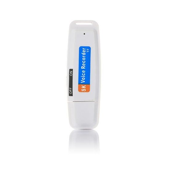 BLANC - 16G - Micro stylo enregistreur vocal USB Rechargeable ...