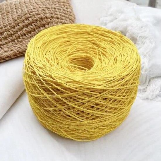 Aiguille a tricoter,Fil de Paille en Raphia Naturel Coloré pour Tricot ...