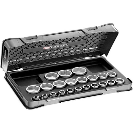 Coffret Douilles 1/2" 6 Pans Metriques - FACOM - S.401B - 22 Pieces - Cdiscount Bricolage
