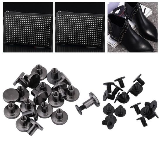 Rivets à vis pour l'artisanat du cuir - LEX - 8MM - Laiton ...