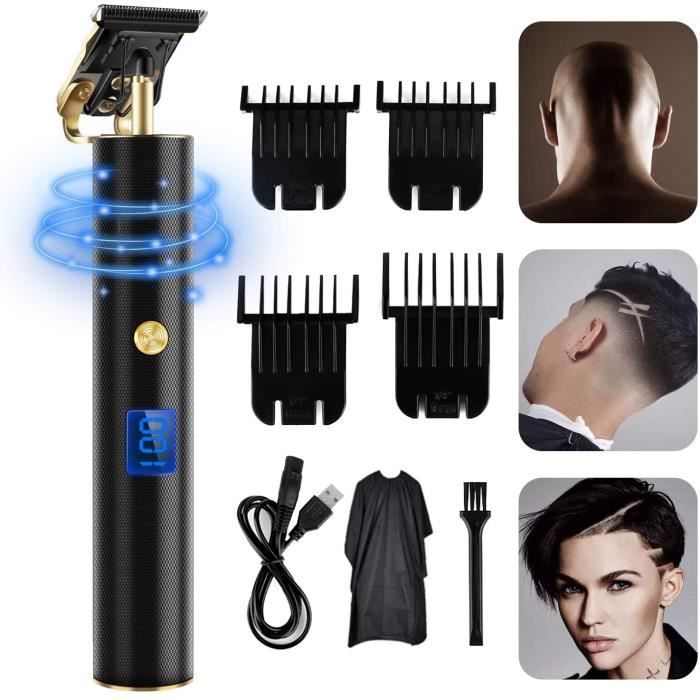 Tondeuse cheveux hommes,tondeuse barbe electriques professionnelle, sans fil tondeuse à cheveux ...