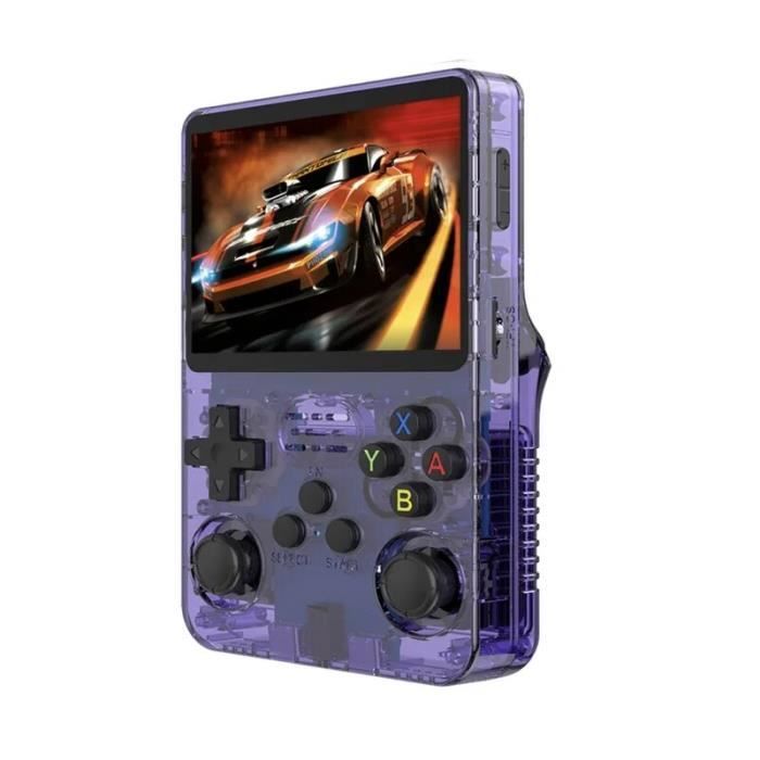 64G - T violet - Console de jeu rétro R36s, système Linux, écran 3.5 ...