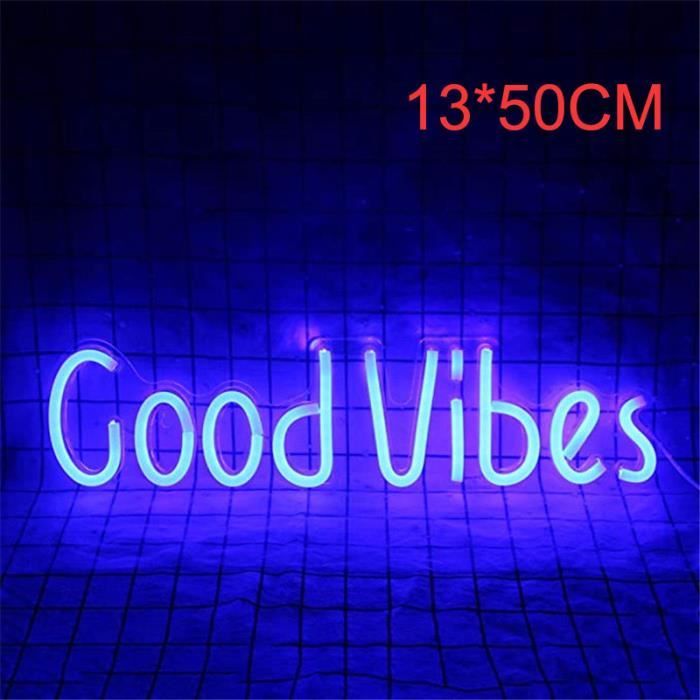 Ondes positives - Signe Néon Goodvibes Ouvert, Barre Lumineuse Led ...