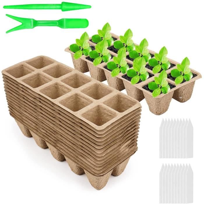 Plateau Semis Godet 15 pcsBac de Semis pour PlantesPots de CultureGodet ...