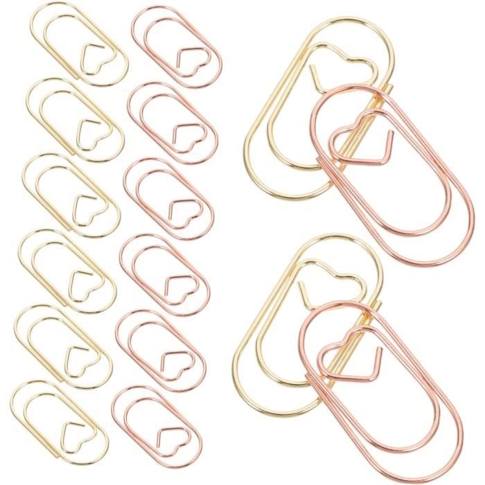 30 Pièces Trombone Moyen Liant Clips Mémo Clip Papier Liant Clip Bill ...