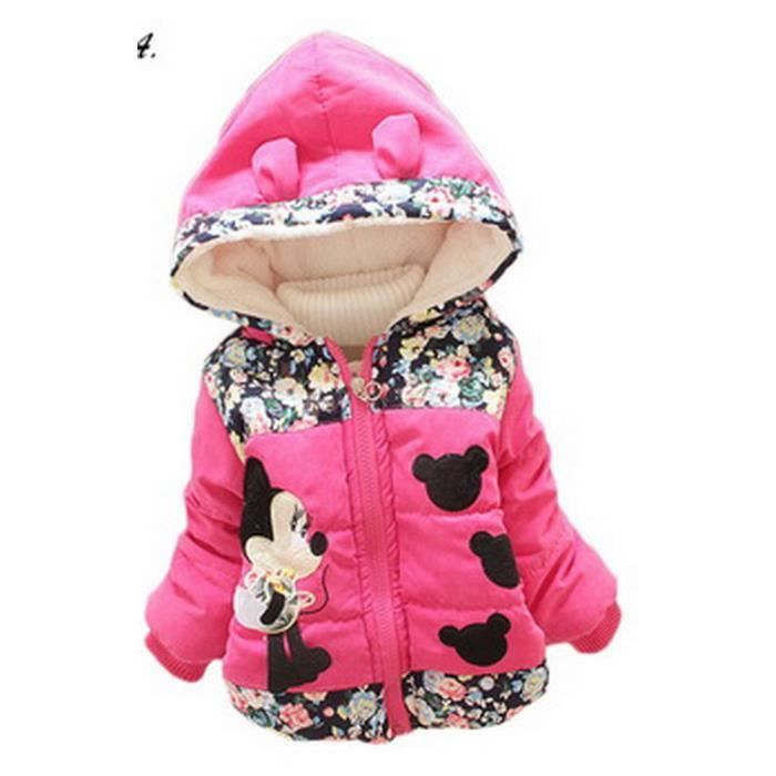 3 ans_DOUDOUNE MANTEAU BLOUSON VESTE FILLE MINNIE MOUSE DOUBLEE ...