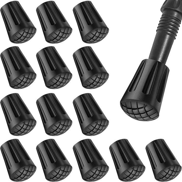 14pcs Embout Baton de Marche 12MM Embouts en Caoutchouc de Rechange ...