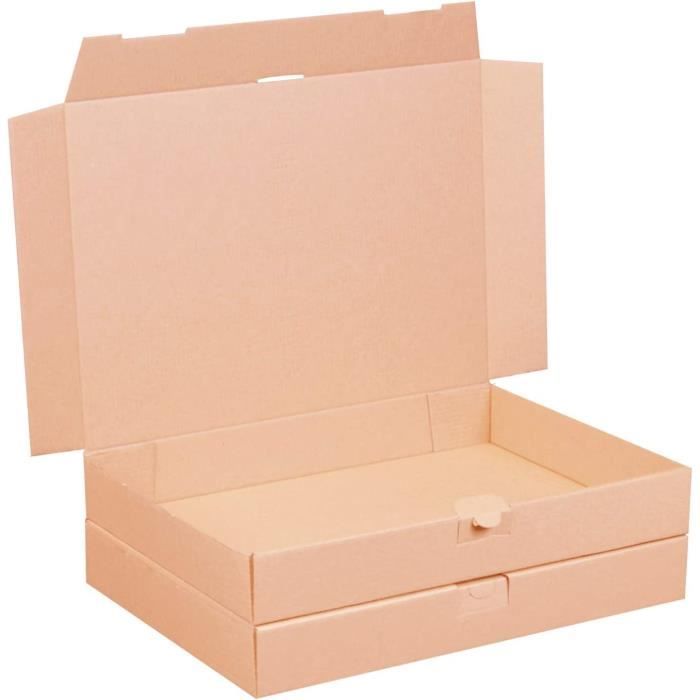 Lot de 50 cartons Maxibrief Format A4 + B4 350 x 250 x 50 mm Marron ...