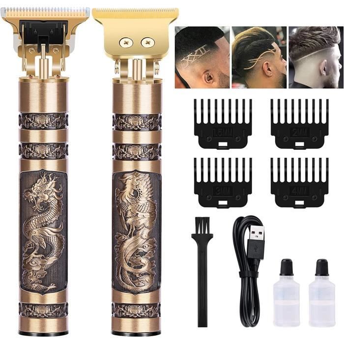 Tondeuse Electriques Hommes, USB Tondeuse Cheveux Hommes Professionnelle T-Outliner Tondeuse ...