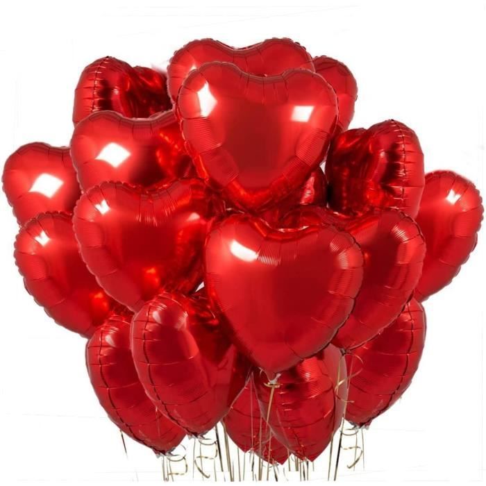 Ballon Coeur 20-Pack, Baudruche En Forme De Coeur, Ballons De Fleuret ...