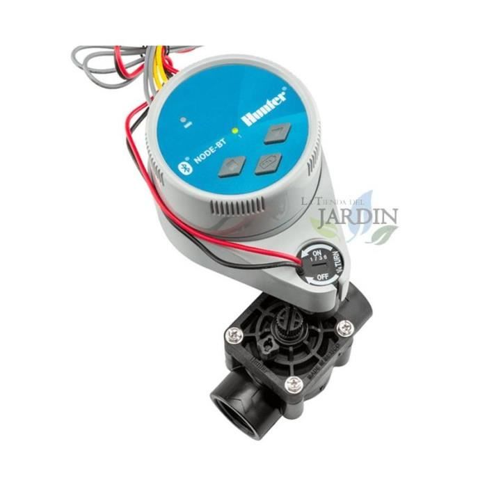 Suinga - NODE-BT-100 Kit contrôleur d'arrosage à piles Hunter + électrovanne PGV100 9 V 1 ...