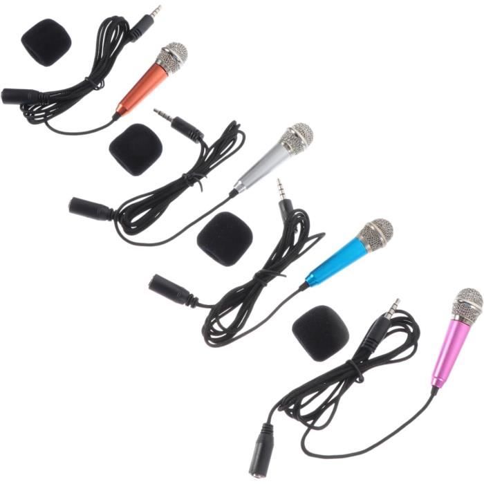 4 Pièces Microphone Portatif Petit Micro Microphone Du Téléphone ...