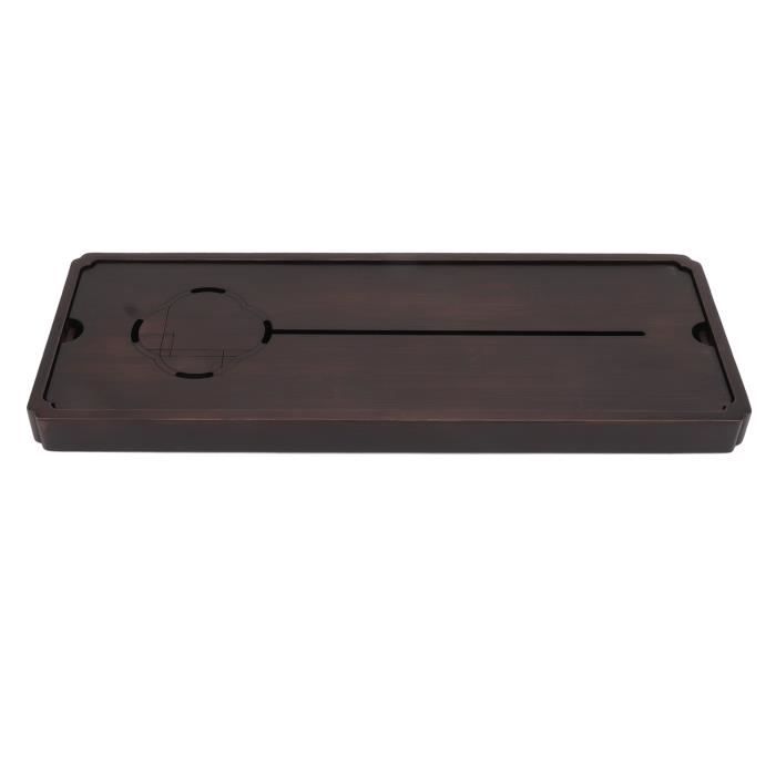 Fdit Plateau à thé en bambou Plateau de thé de Drainage de stockage d ...