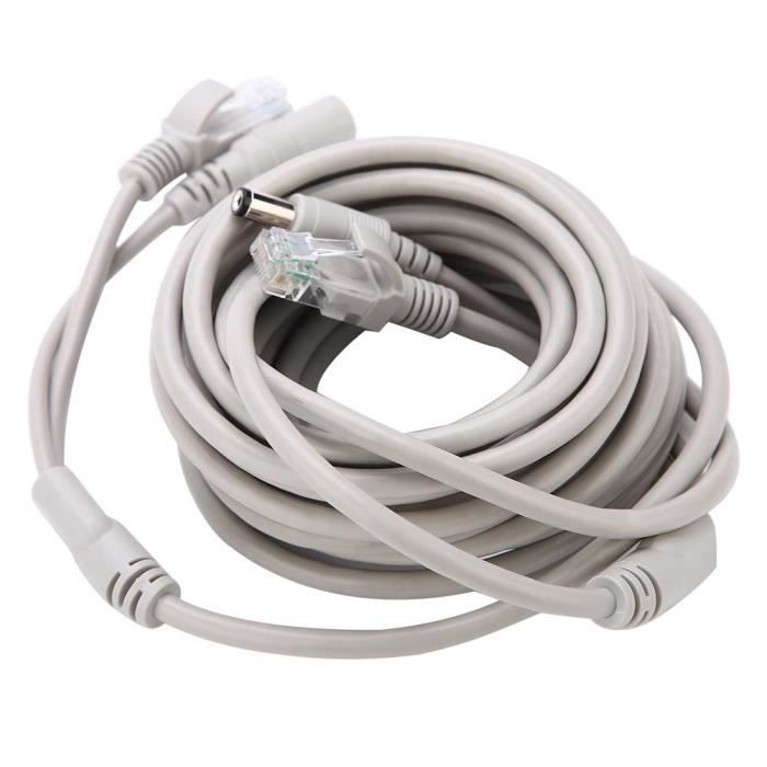 Câble Ethernet RJ45 + DC pour caméras IP et système NVR - FYDUN - Cat 5 ...