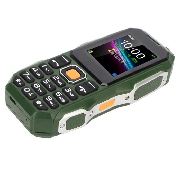 HURRISE Téléphone portable pour personnes âgées W2021 1,8 pouces ...