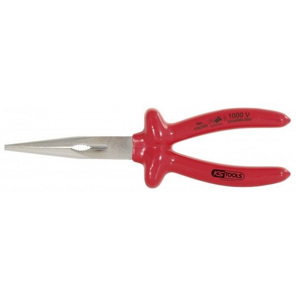 Pince à bec demi-rond courbé - KSTOOLS - L.200 mm - Rouge - Cdiscount ...