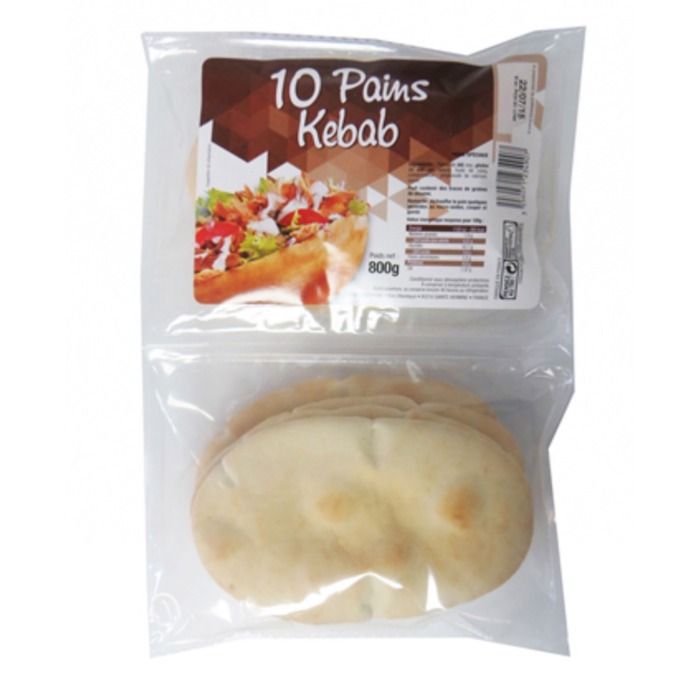 Pains Kebab 10 Pièces 800g/Sachets 2 sachets - Cdiscount Au quotidien
