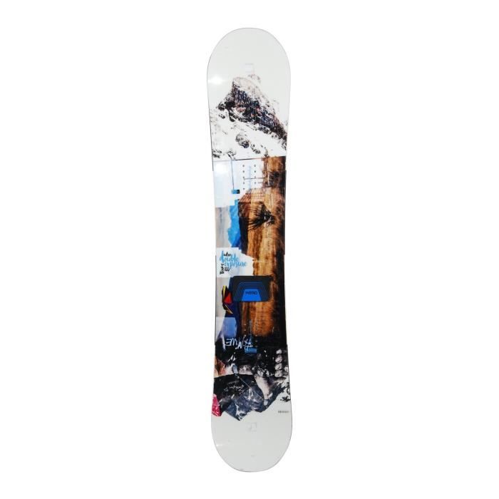 Snowboard Nitro Double exposure + fixation coque - Cdiscount Sport