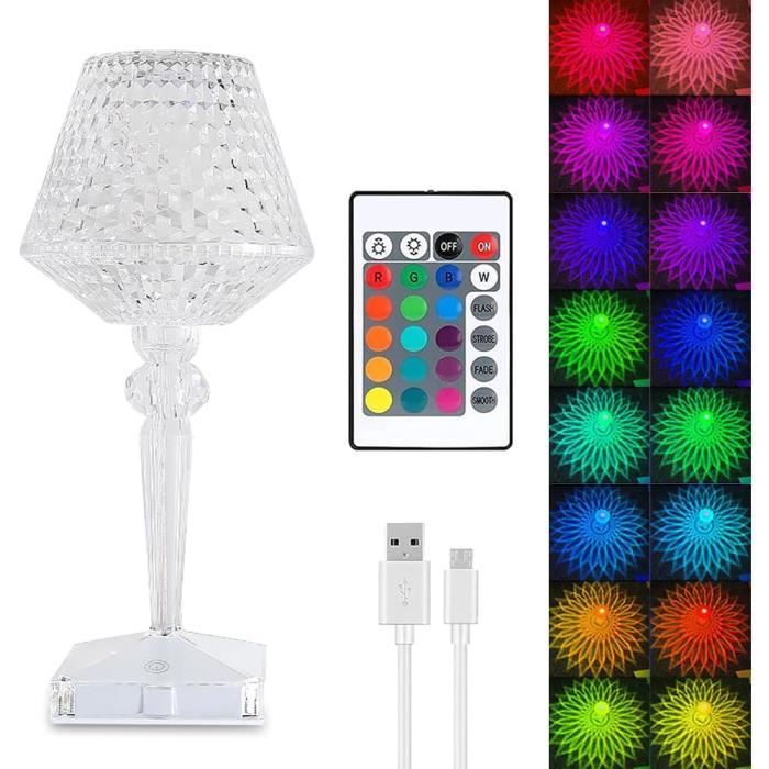 Lampe De Table En Cristal Led,Lampe En Cristal Led Tactile À 16 ... Lampe De Table En Cristal Led,Lampe En Cristal Led Tactile À 16 ...