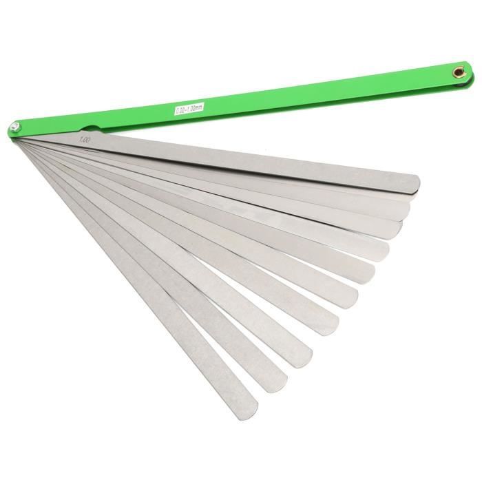 Fangming-Jeu de cales d'épaisseur 300mm - 17 lames - Acier inoxydable ...