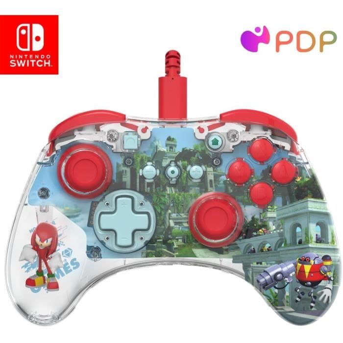 Realmz Wired Led Light-Up Pro Controller: Knuckles For Nintendo Switch ...