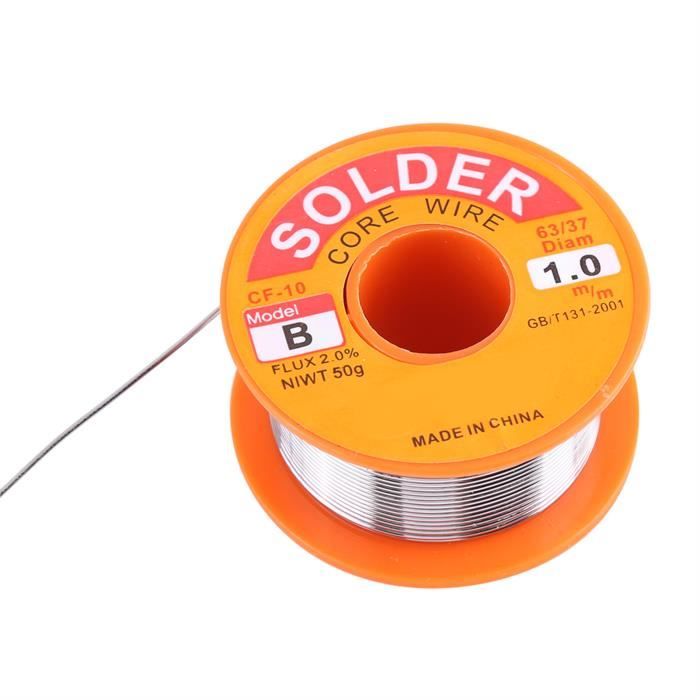 VBESTLIFE bobine de fil à souder 63/37 Flux de fil de soudure de noyau ...
