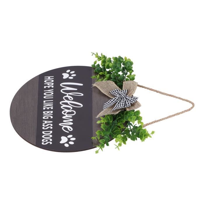 VBESTLIFE Panneau de bienvenue en bois Panneau de bienvenue rustique en ...