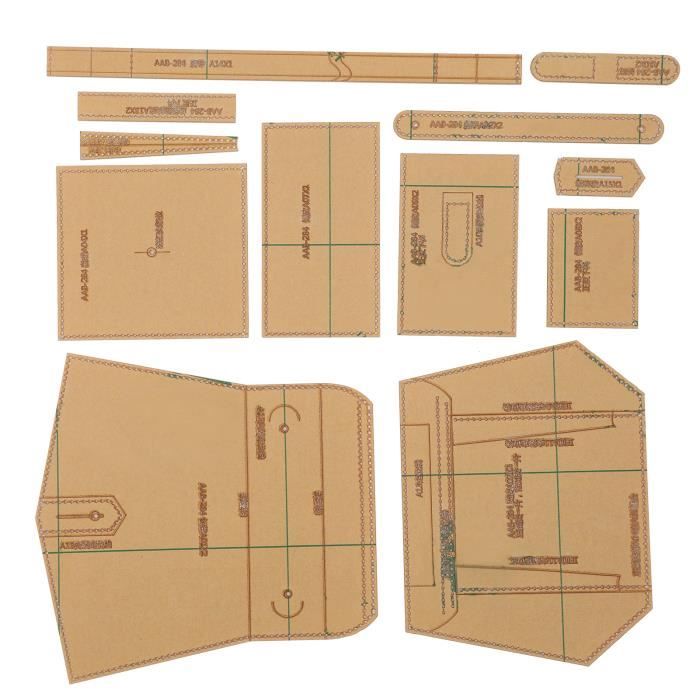 Gabarit acrylique 13pcs Clear Acrylic Template SingleShoulder Bag ...