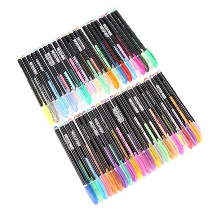 TMISHION stylo à colorier 48pcs stylo de coloriage pastel fluorescent ...
