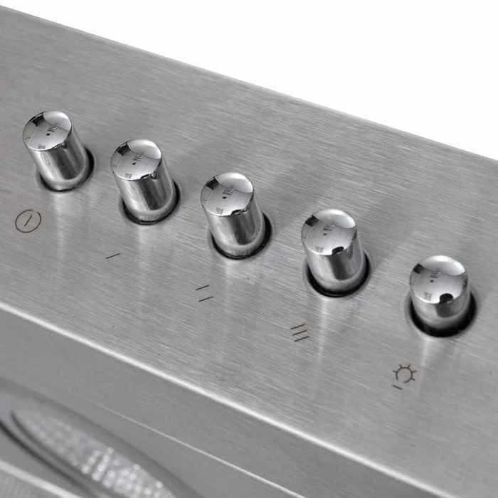 MMCZ Hotte aspirante Contemporain - Hotte plate Acier inoxydable 900 mm ...