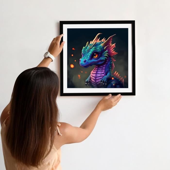 Dragon Diamond Painting, Peinture Diamant Dragon, Diy Broderie Diamant ...