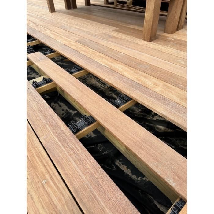 Pack complet 40m² Lame de terrasse IPE GRAD CLIPS L1200mm avec ...