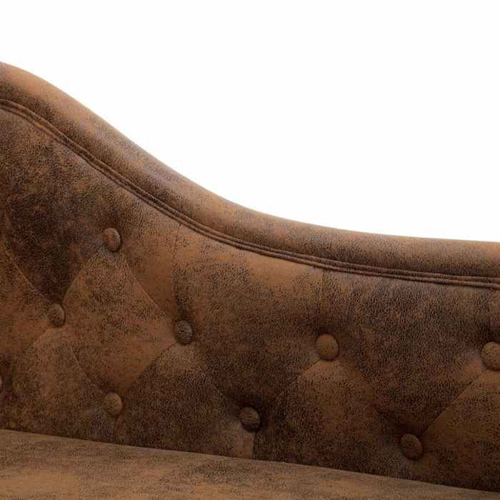 BEST"Méridienne chaise longue - Contemporain,chaise de canapé Marron ...