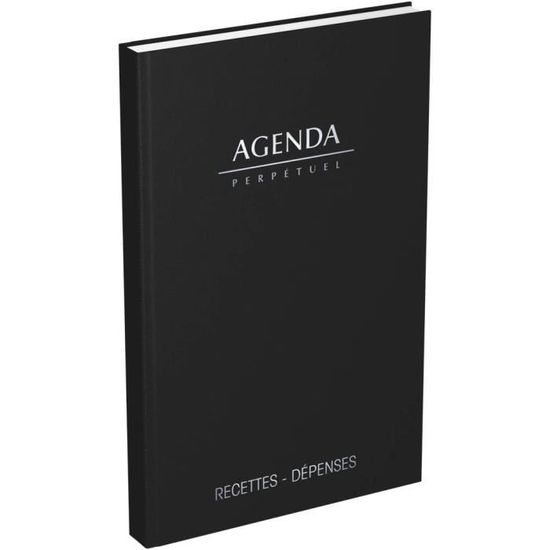 Agenda Perpétuel Recettes-Dépenses Journalier 14x22 cm Couverture ...