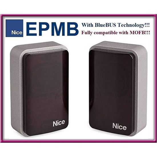 Nice EPMB photocellules. Nice EPMB BlueBus Photocells. External photocells Safety Sensors ...