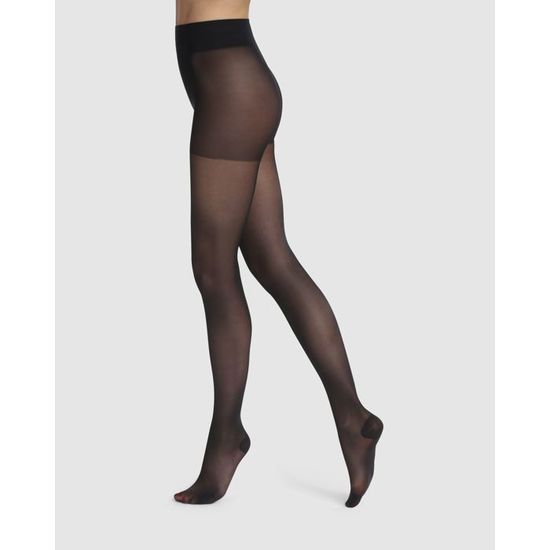 Dim - Collant fin - 1 paire - Unis effet de maille - Talon renforcé ...