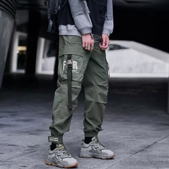 Tenue professionnelle,Pantalon Cargo Hip Hop pour hommes,Harajuku,Harem,jogging,survêtement ...