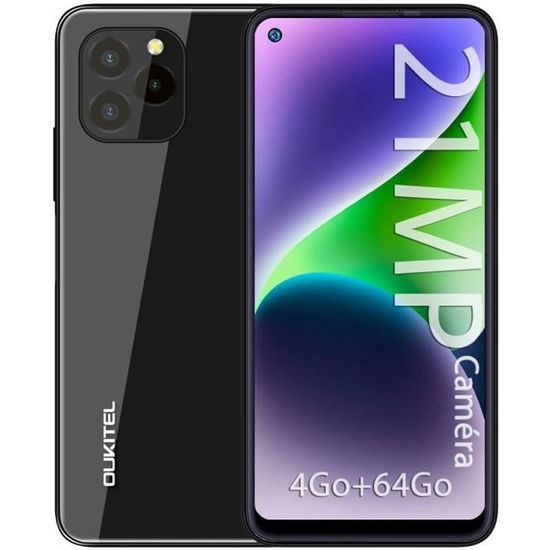OUKITEL C21 Pro Smartphone 64 Go 6.39" 21MP Caméra Android 11 Téléphone portable Double Sim GPS ...