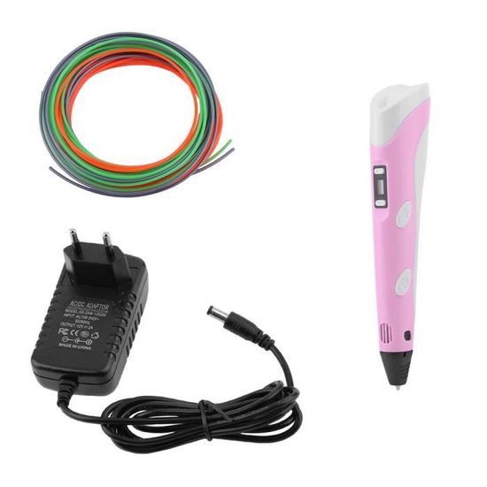 Set de stylos d'impression 3D 2ème génération rose (norme européenne) - Cdiscount Informatique