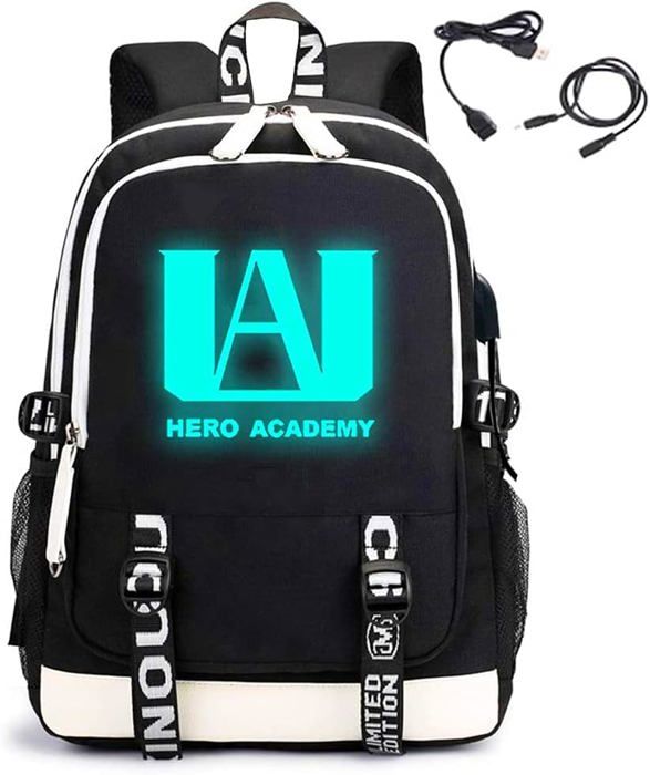 Mha Anime Sac À Dos Cartable Backpack Etudiant Fille Garçon Lumineux ...