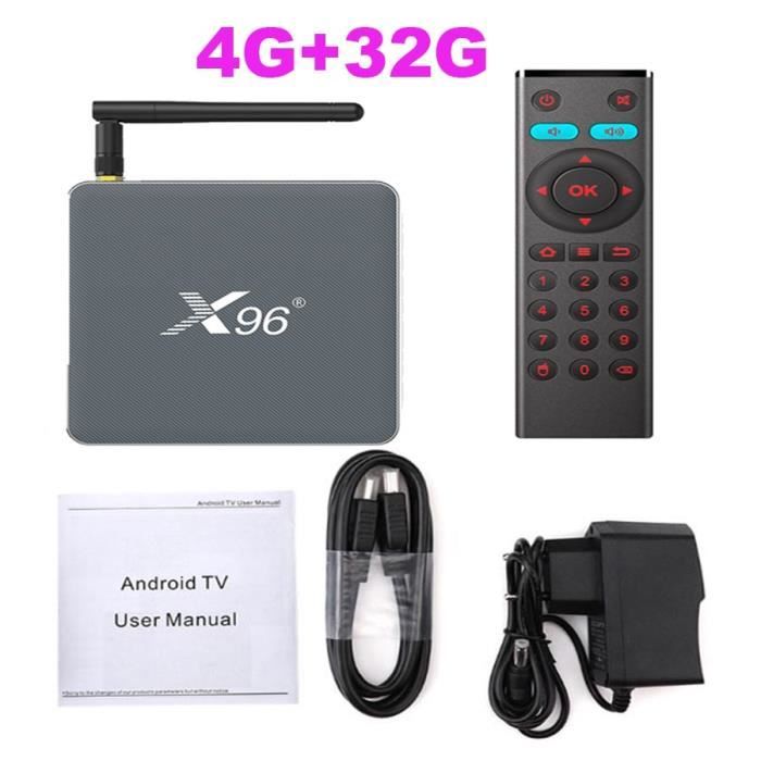 Ue Plug - 4G32G (télécommande IR) - Boîtier TV X96 X6, Android 11, 8 go RAM 128 go, RK3566 ...