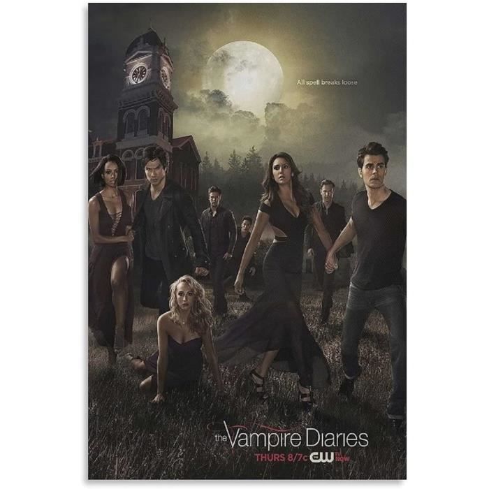 Lot De 4 Posters, Au Motif De Personnages De Séries Tv « The Vampire ...
