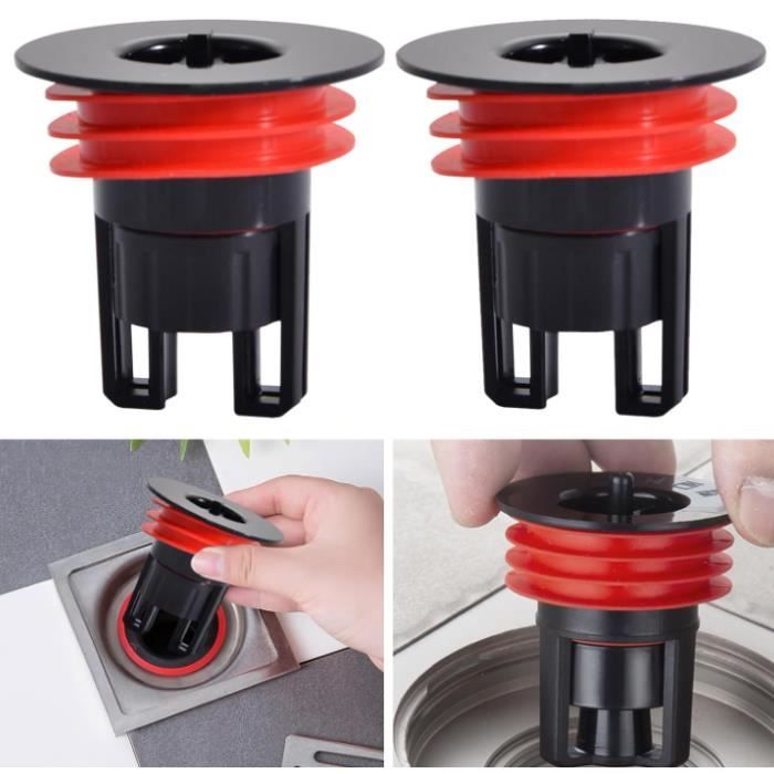 Douche Drain de Plancher,2 Pièces Bouchon Anti Odeur,Insert Magnétique ...