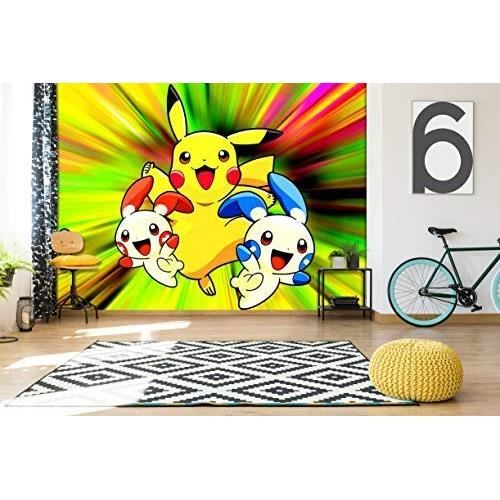 3D Murals for Pokemon Pikachu Chambre D'enfant 712 Japan Anime Fond d ...