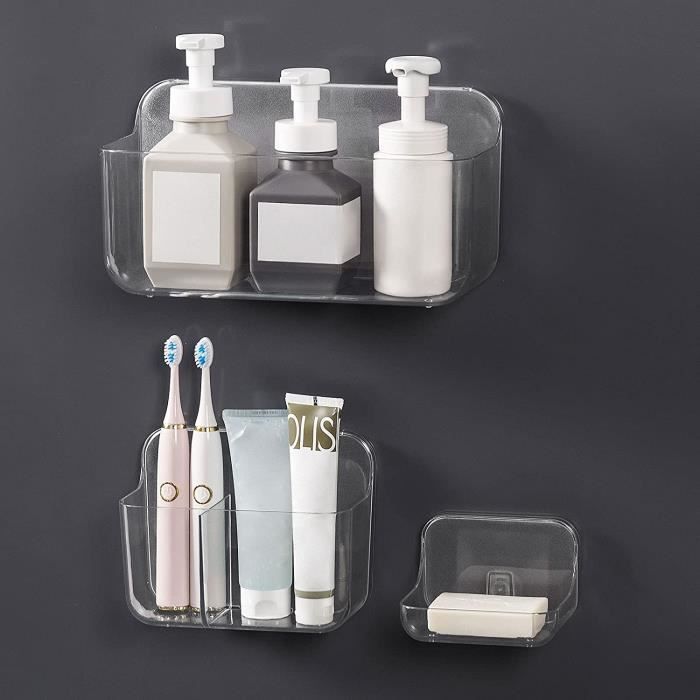 Panier de Douche, Porte- à Dents, Porte-Savon, Ensemble d'accessoires ... Panier de Douche, Porte- à Dents, Porte-Savon, Ensemble d'accessoires ...