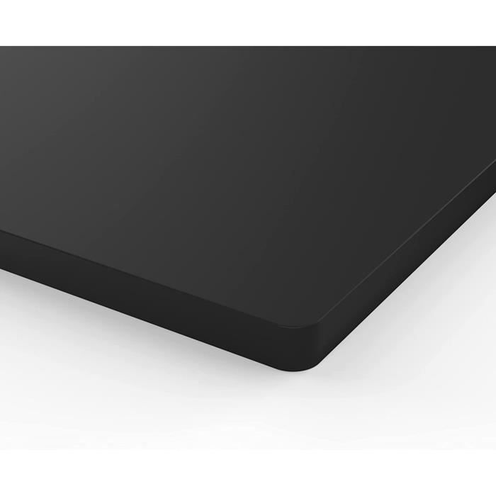 ® Plateau de table en MDF noir 140 x 80 cm[310] - Cdiscount Maison